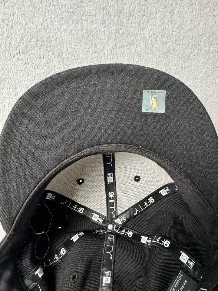 Miami Heat Hat Cap Snapback One Size Black NBA New Era 9Fifty Logo | eBay