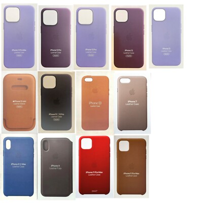Genuine Original Apple iPhone Leather & Leather Folio & Silicone Case ...