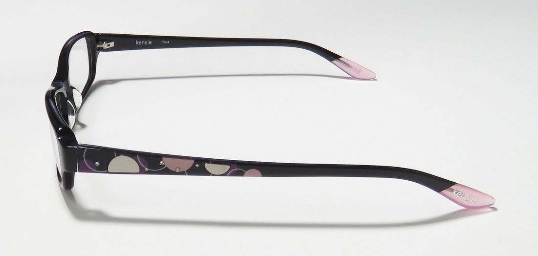 NEW KENSIE FLOAT EYEGLASSES WOMENS PLASTIC FULL-RIM CAT EYE BK BLACK 52 ...