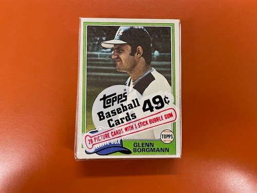1981 Topps Baseball cello pack. It is in excellent unopened condition ...