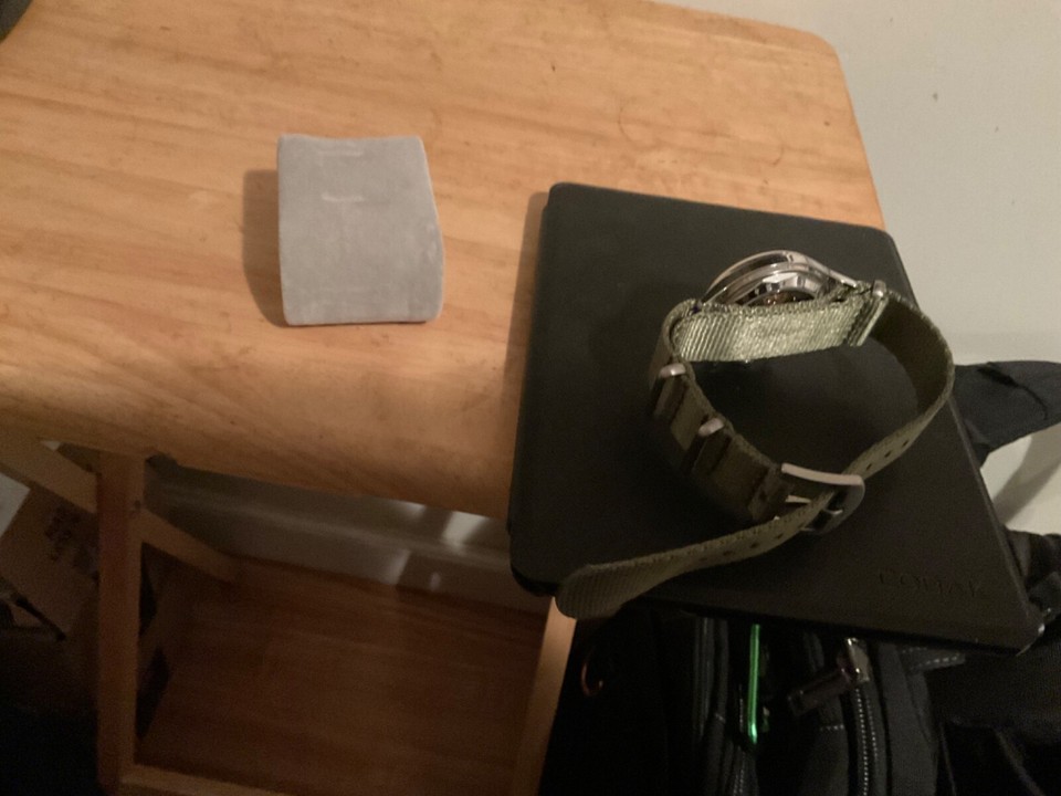 1963 Seagull Chronograph Watch with Sapphire Chrystal Tan Nato Strap ...