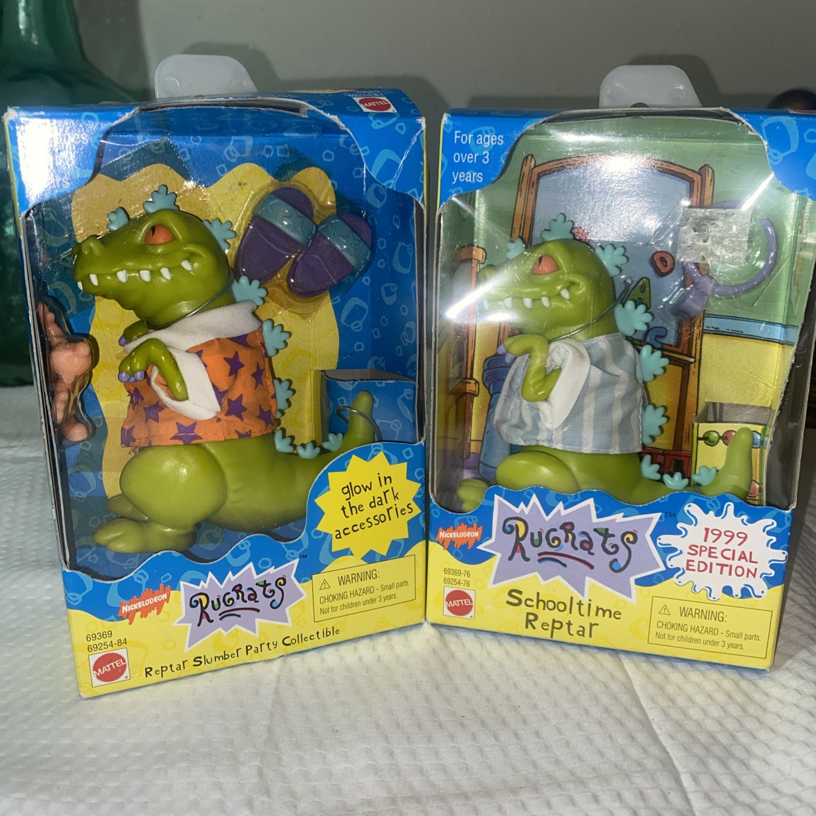 Vintage Rugrats 1999 School Time Reptar And 1998 Reptar Slumber Party ...