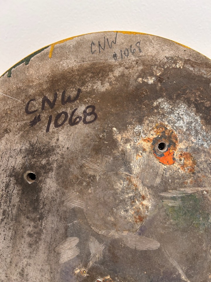 Rare Fairbanks-Morse CNW#1068 Builder’s Plaque – 13.75″ Alum. Railroad ...