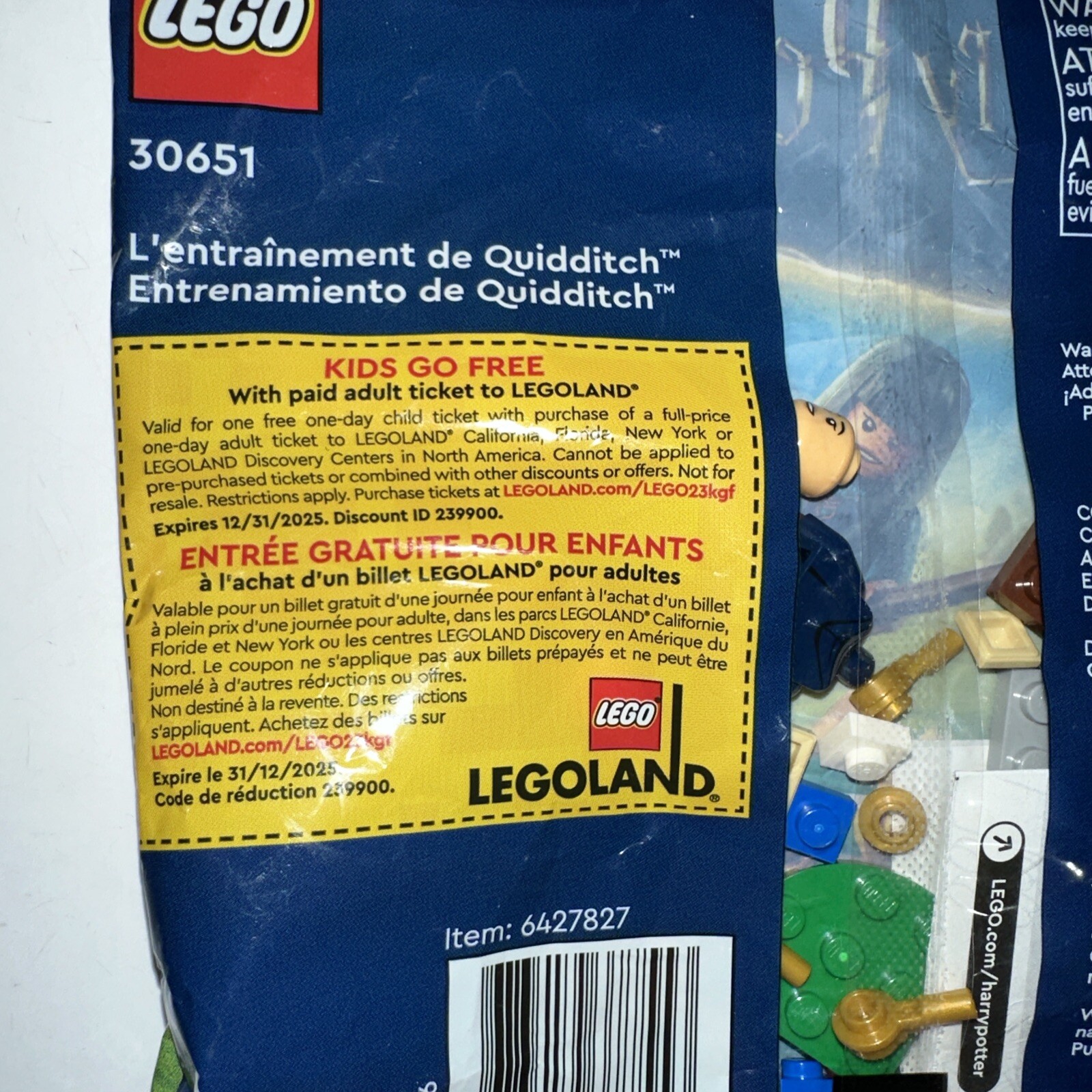 LEGO Harry Potter: Quidditch Practice Polybag 30651 lego mini figure ...