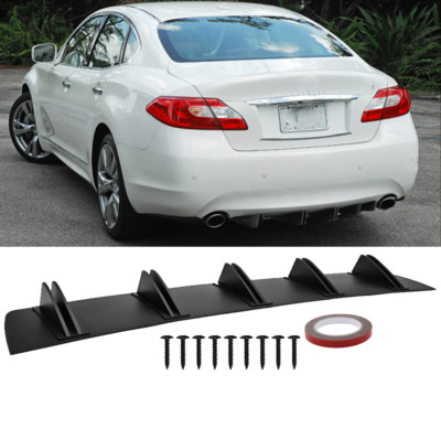 For Infiniti M35 M37 Rear Bumper Diffuser 5-Fins Spoiler Chin Lip ...