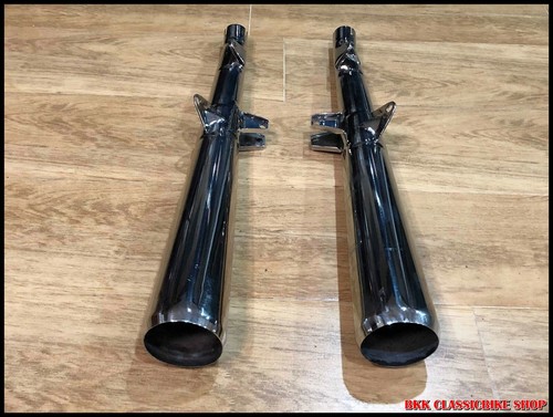 HONDA CYB72 CYB77 CB77 CB72 EXHAUST MUFFLER Megaphones stainless steel ...