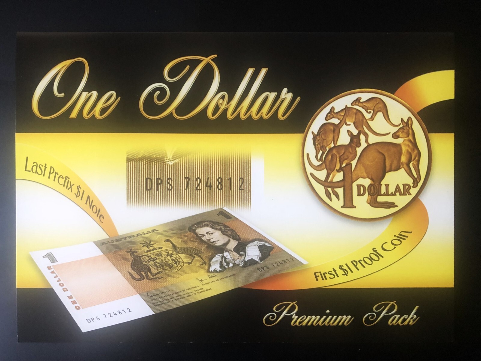 1984 $1 One Dollar First Proof Coin Last Prefix Note Limited Edition ...