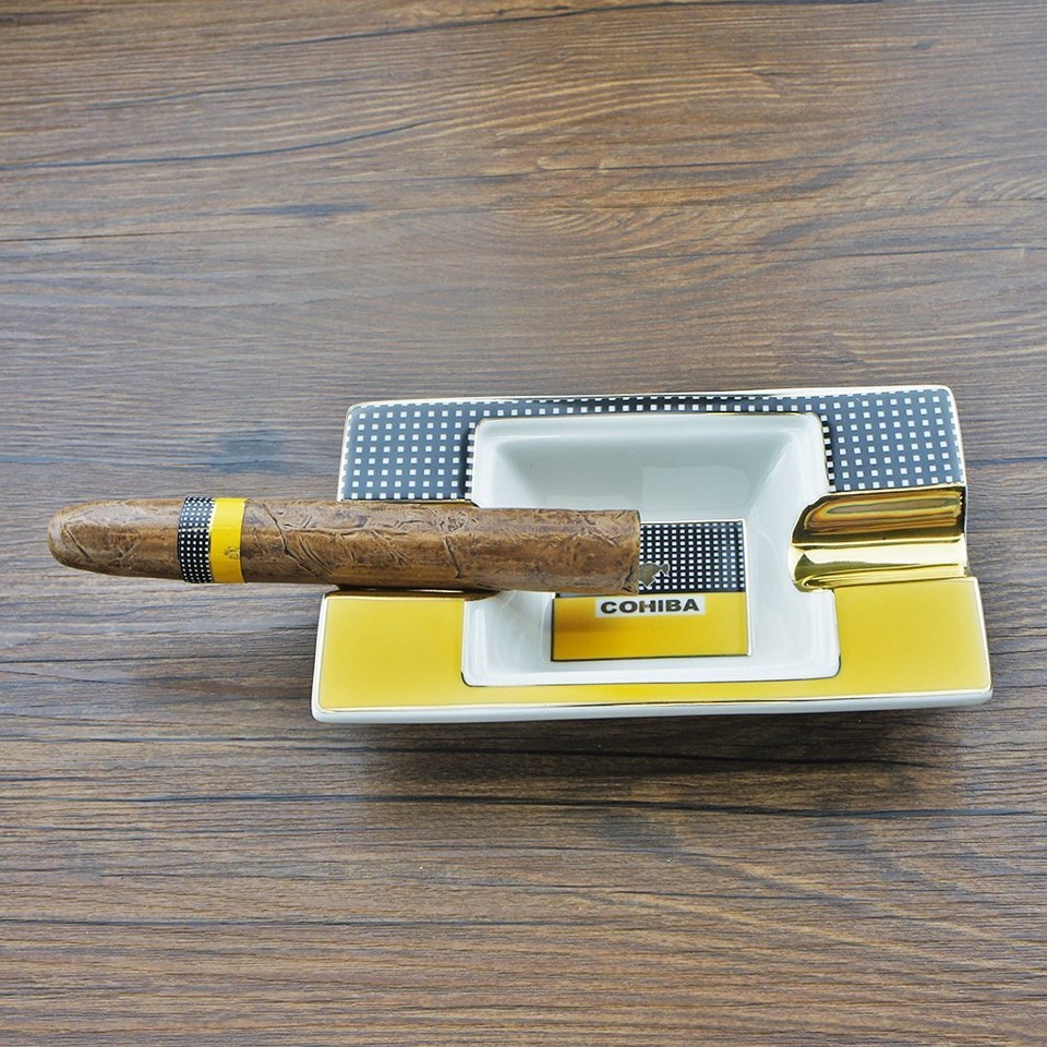 Cigar Ashtray Cigarettes Large Rest Outdoor Cigars Ashtray for Men ...