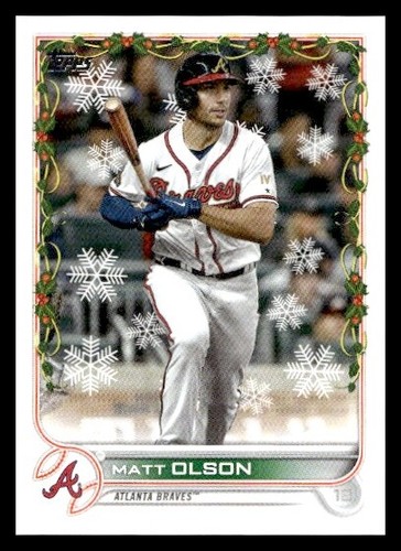 2022 Topps Holiday #HW160 Matt Olson Atlanta Braves Baseball card | eBay