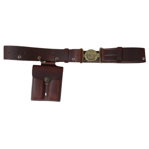 WWII US Officer Belt with Double Mag. Pouch for Colt 1911 ...