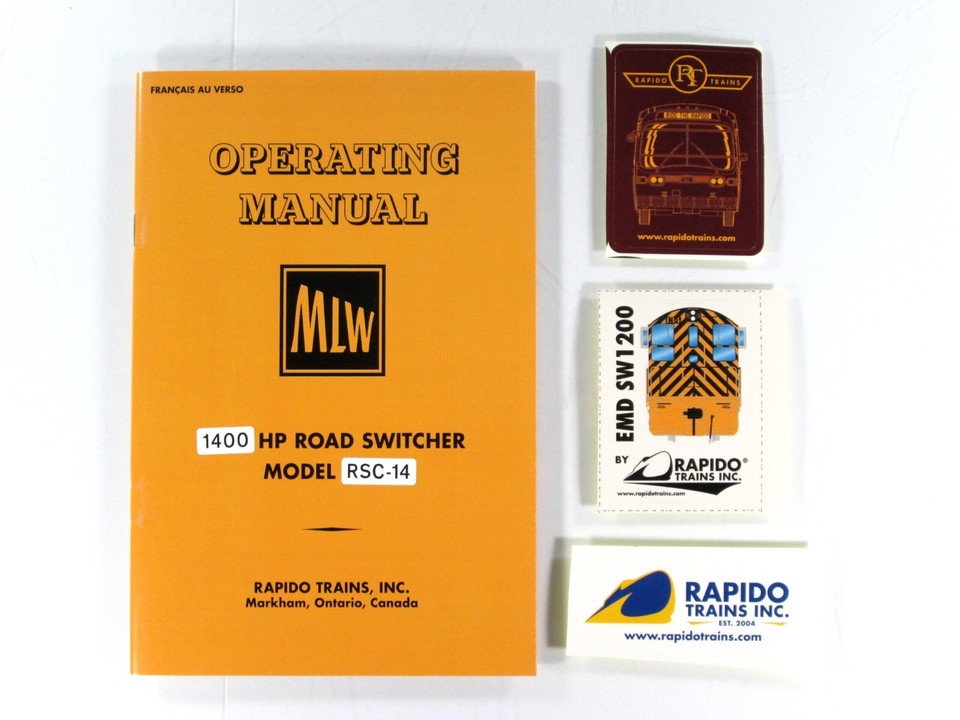 HO Scale **CANADIAN NATIONAL** MLW RSC-14 #1742 - Rapido Trains 32050 ...