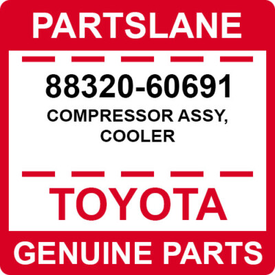 88320-60691 Toyota OEM Genuine COMPRESSOR ASSY, COOLER | eBay