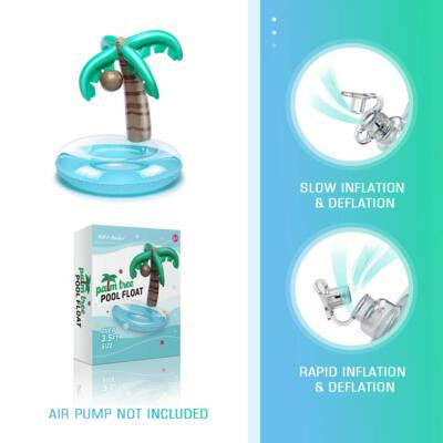 Palm Tree Pool Float with A Detachable Play Ball, Giant Inflatable Pool ...
