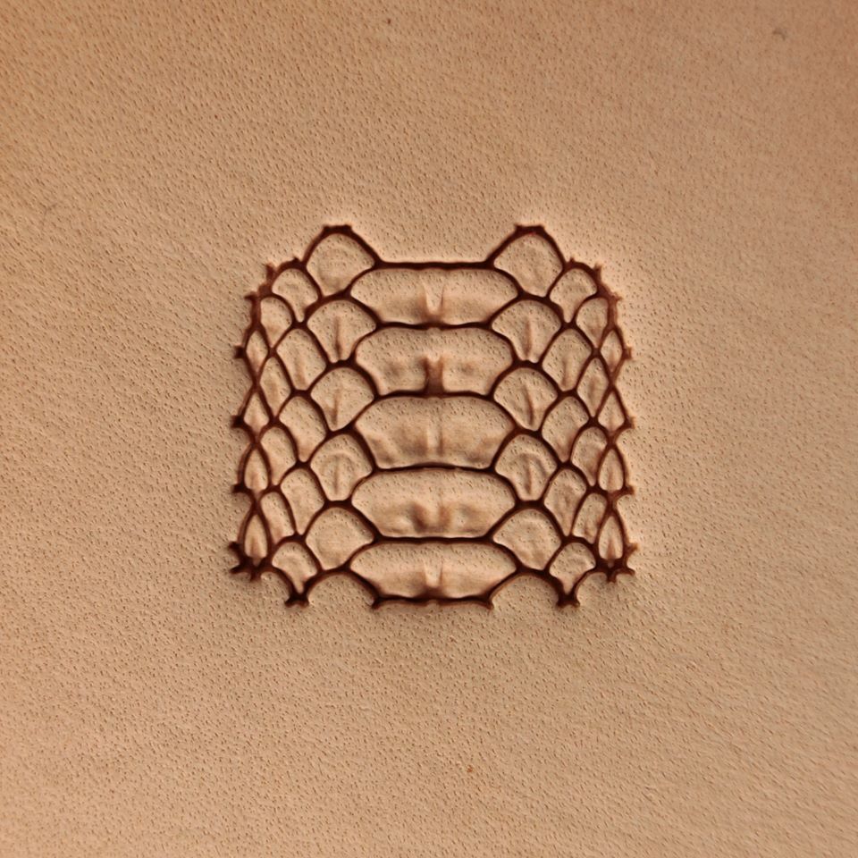 Python Skin Leather stamp tool crafting crafts brass flower stamps #395 ...