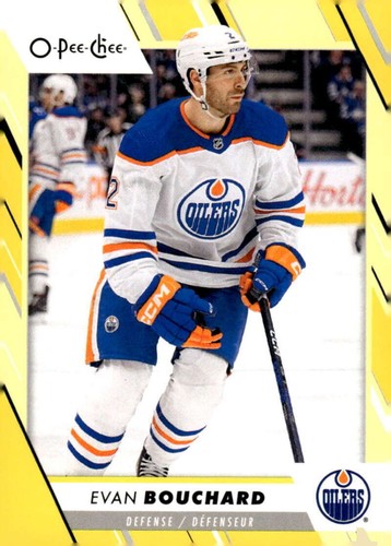 2023-24 O-Pee-Chee Yellow Border #425 Evan Bouchard Edmonton Oilers | eBay