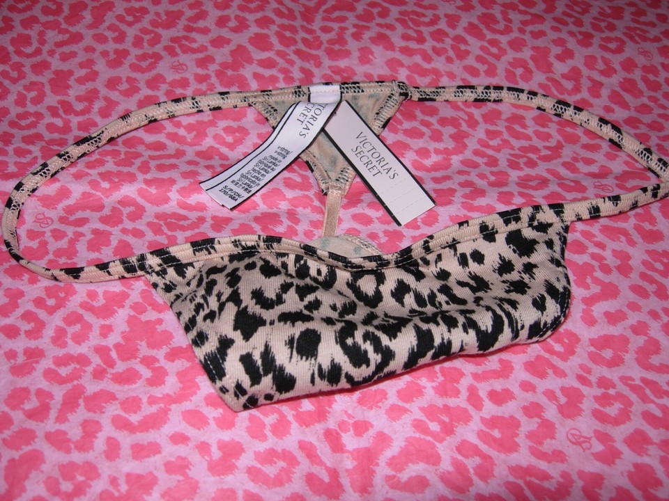 Victorias Secret Sexy V-String G-String Skimpy Strappy Animal Cheetah ...