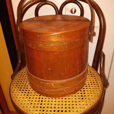 Primitives - Wooden Firkin Sugar Bucket