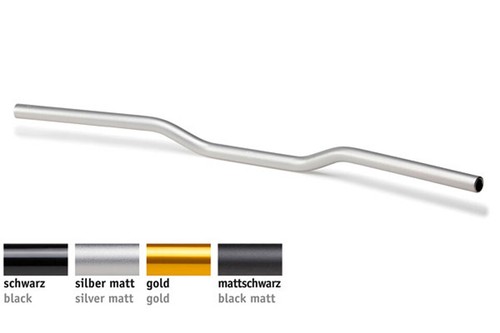 Handlebar LSL STREET Bar LL Ø 25mm glossy black width 850mm with cable ...