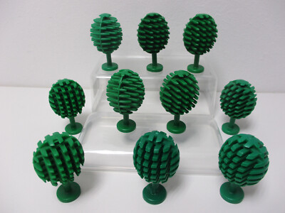 (P10/1) 10 LEGO Trees Deciduous Fruit Tree 3470 Plants Forest Knights ...