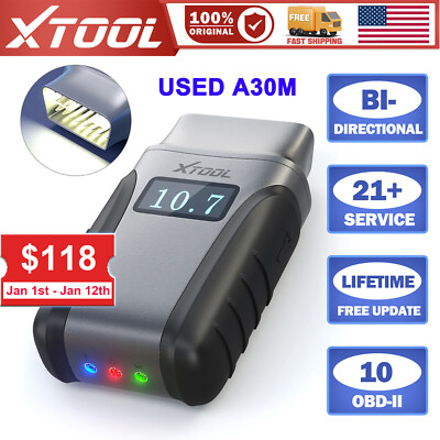 XTOOL A30M USED OBD2 Scanner Full System BT Car Diagnostic Tools ...