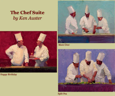 Ken AUSTER Limited Edition Canvas " The Chef Suite " Impressionist ART ...