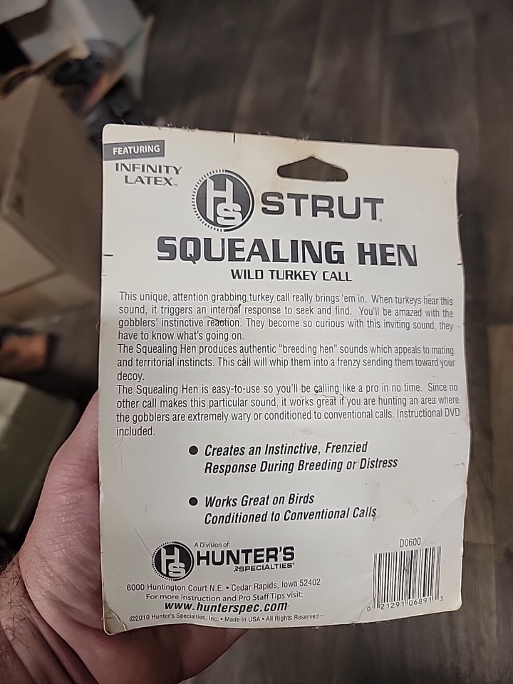 NEW Vintage HS STRUT Squealing Hen Turkey Call Model 06891 NOS | eBay