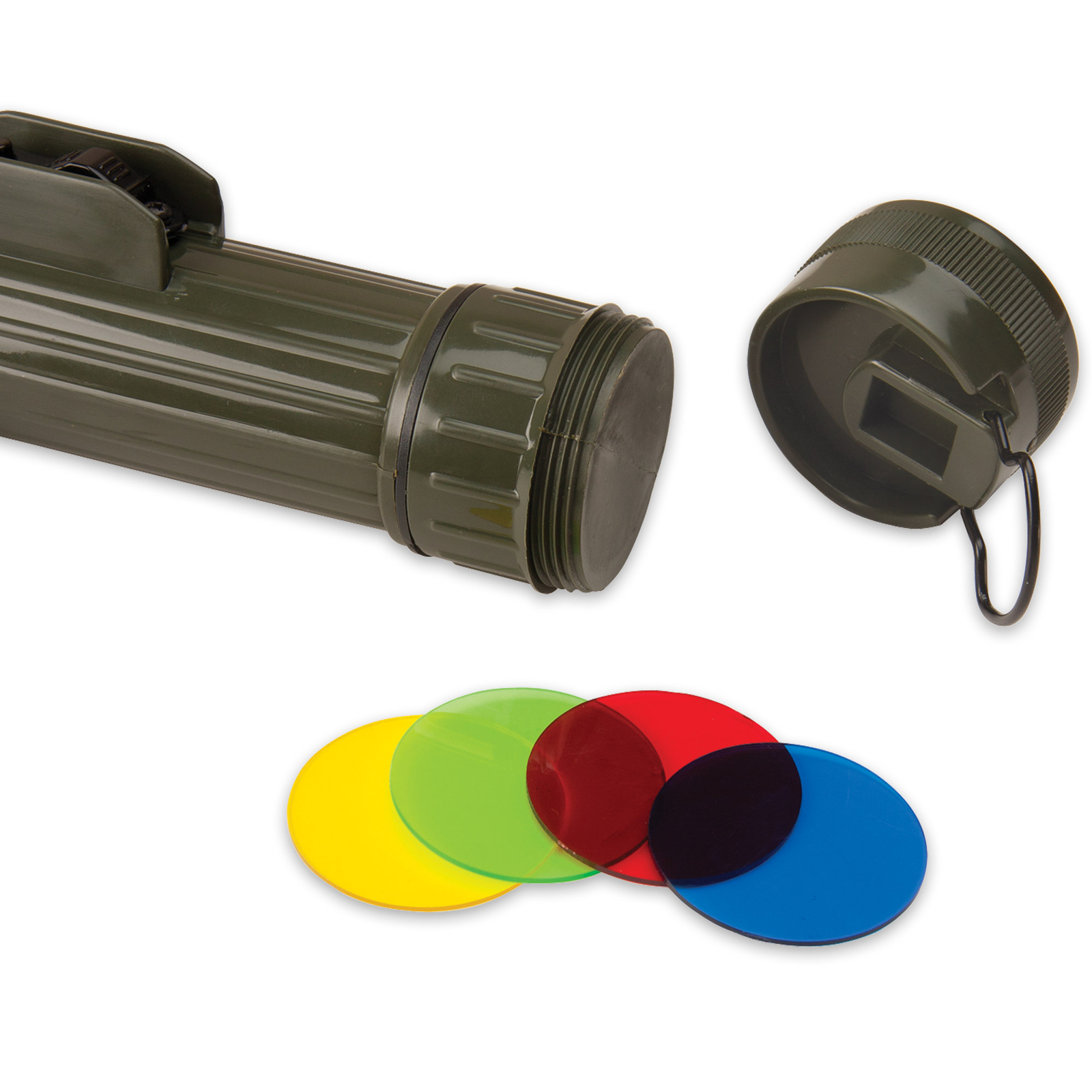 Trail Blazer Flashlight Olive Drab Military Issue Angle Head Flashlight ...