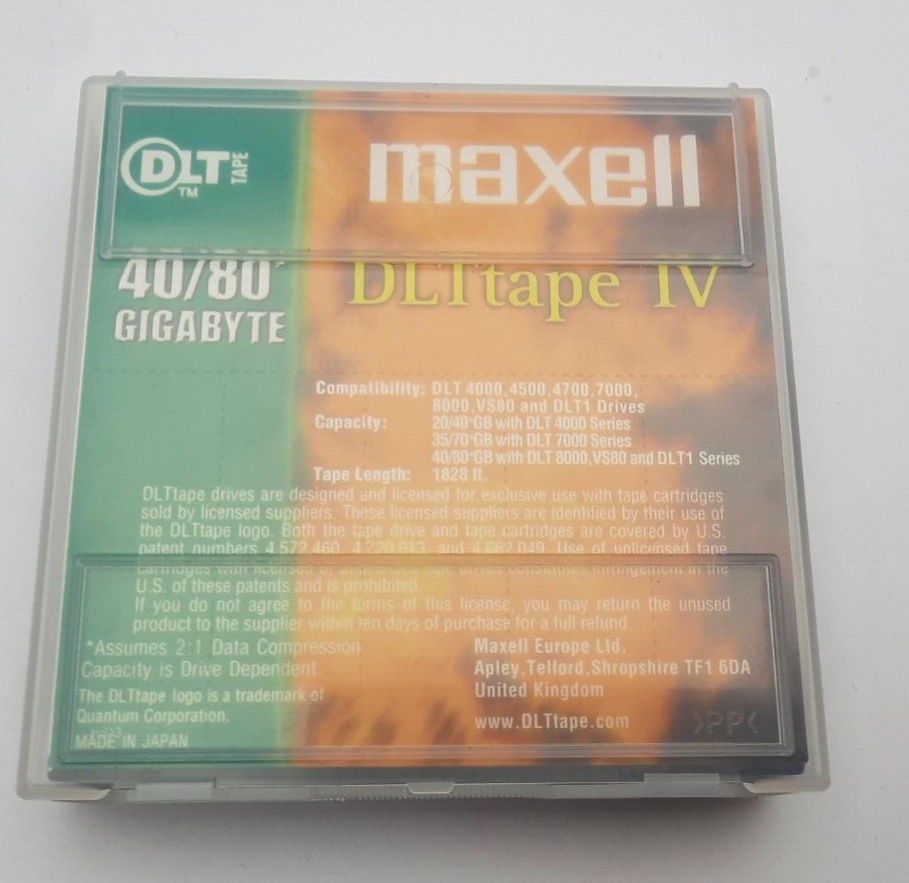 Maxell DLT IV Tapes 40/80 Gigabyte 1/2" Cartridge | eBay UK