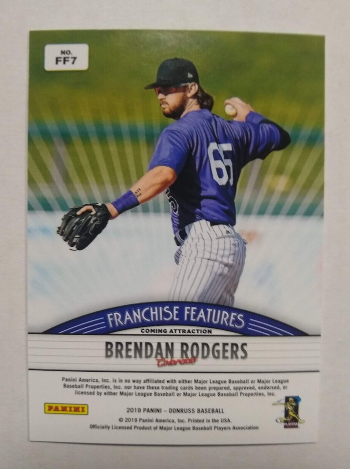 2019 Panini Donruss Franchise Features Corey Seager Brendan Rogers #ed ...