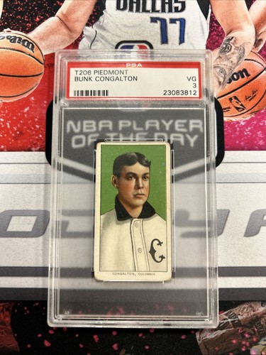 1910 Piedmont Cigarettes Bunk Congalton T206 350/24 PSA 3 Columbus PF ...