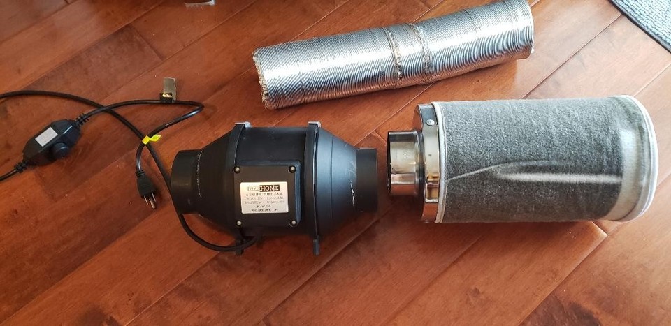 ELECTRIC SKY ES180 V2 WIDEBAND LED GROW LIGHT WITH EXHAUST KIT | eBay