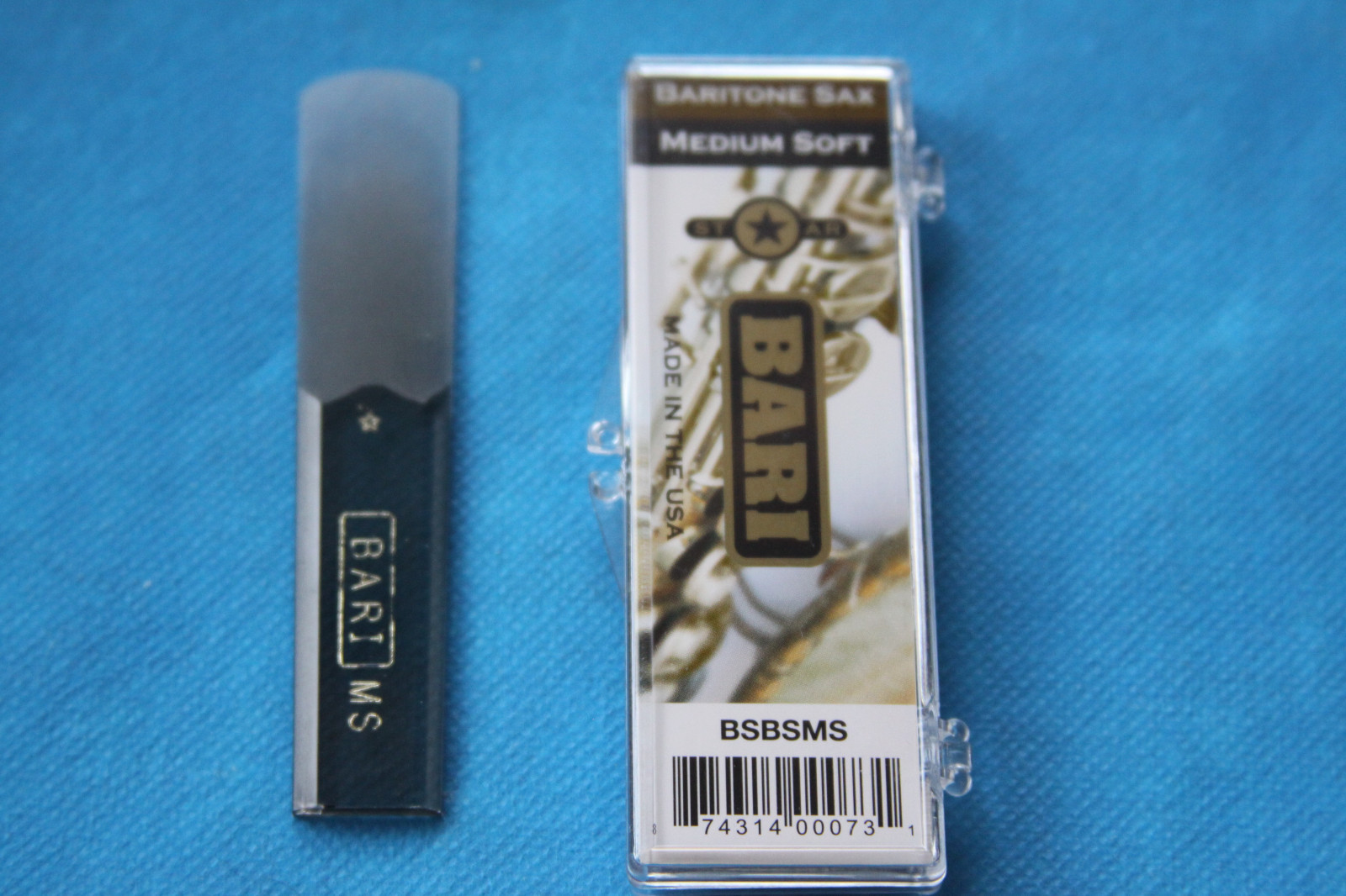 Bari Woodwinds Star Synthetic Baritone Sax Reed, Medium Soft, 2.0-2.5 ...