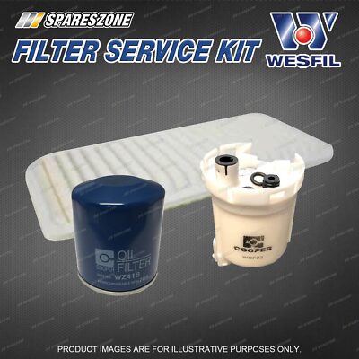 Wesfil Oil Air Fuel Filter Service Kit for Lexus RX400H MHU38R 3.3L V6 ...