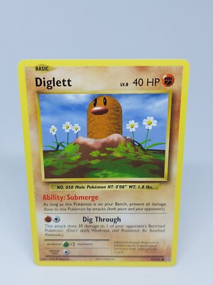 POKEMON CARD NON HOLO DIGLETT 55/108 COMMON LP LIGHT PLAY XY EVOLUTIONS ...