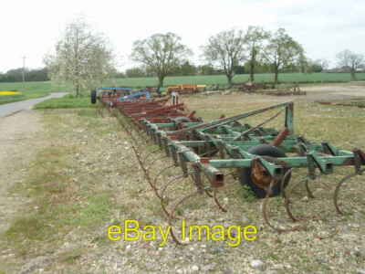 Photo 6x4 Well ordered farm machinery Chapel End/TL1187 A neat line up ...