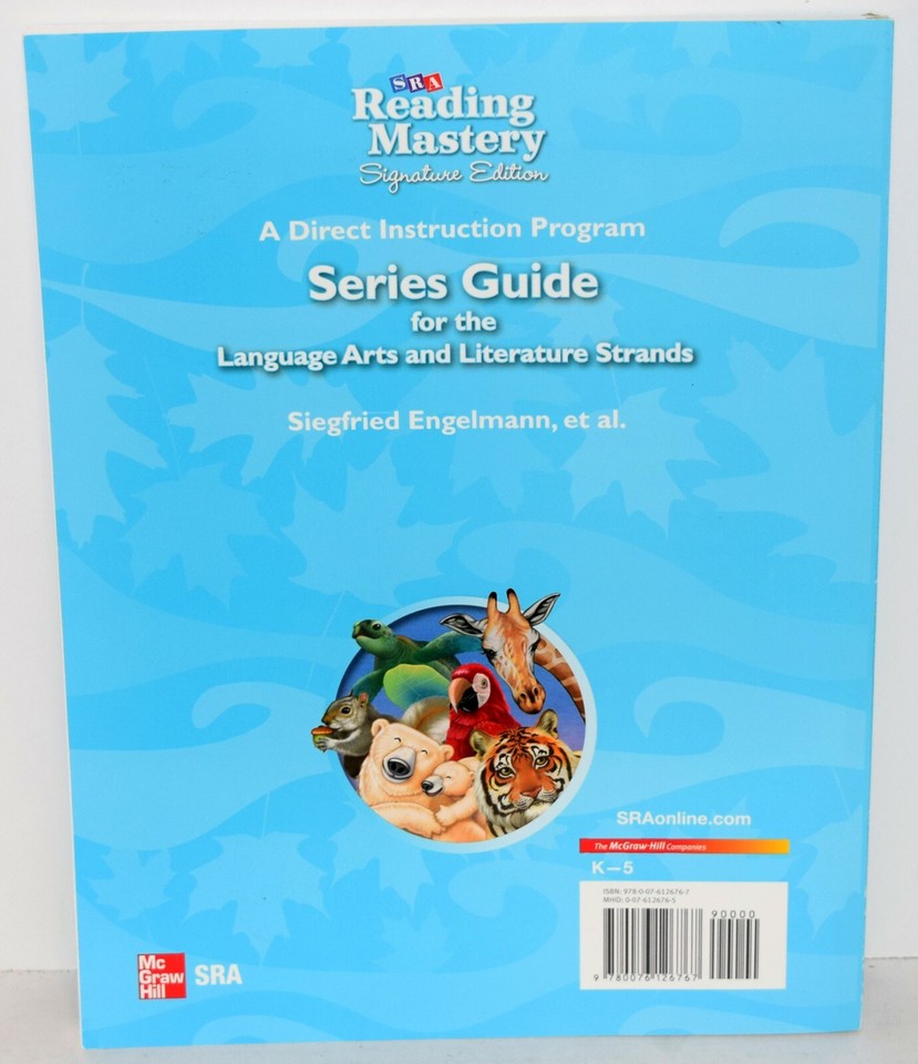 SRA Reading Mastery Signature Edition Series Guide 9780076126767| eBay