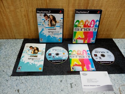Disney Sing It and Sing Star POP PS2 PlayStation 2 TESTED 712725005634 ...