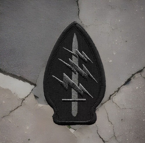 Black Grey Army Special Forces Command SSI Patch Fits For VELCRO® BRAND ...