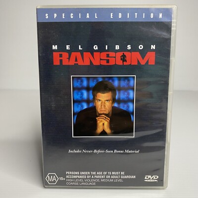 Ransom (DVD, 1996) Region 4 VGC Mel Gibson Rene Russo | eBay Australia