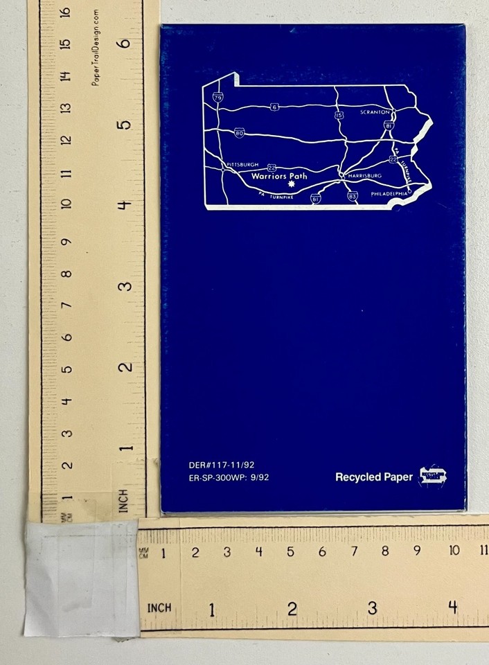 1992 Warriors Path State Park Saxton Pennsylvania Vintage Travel ...