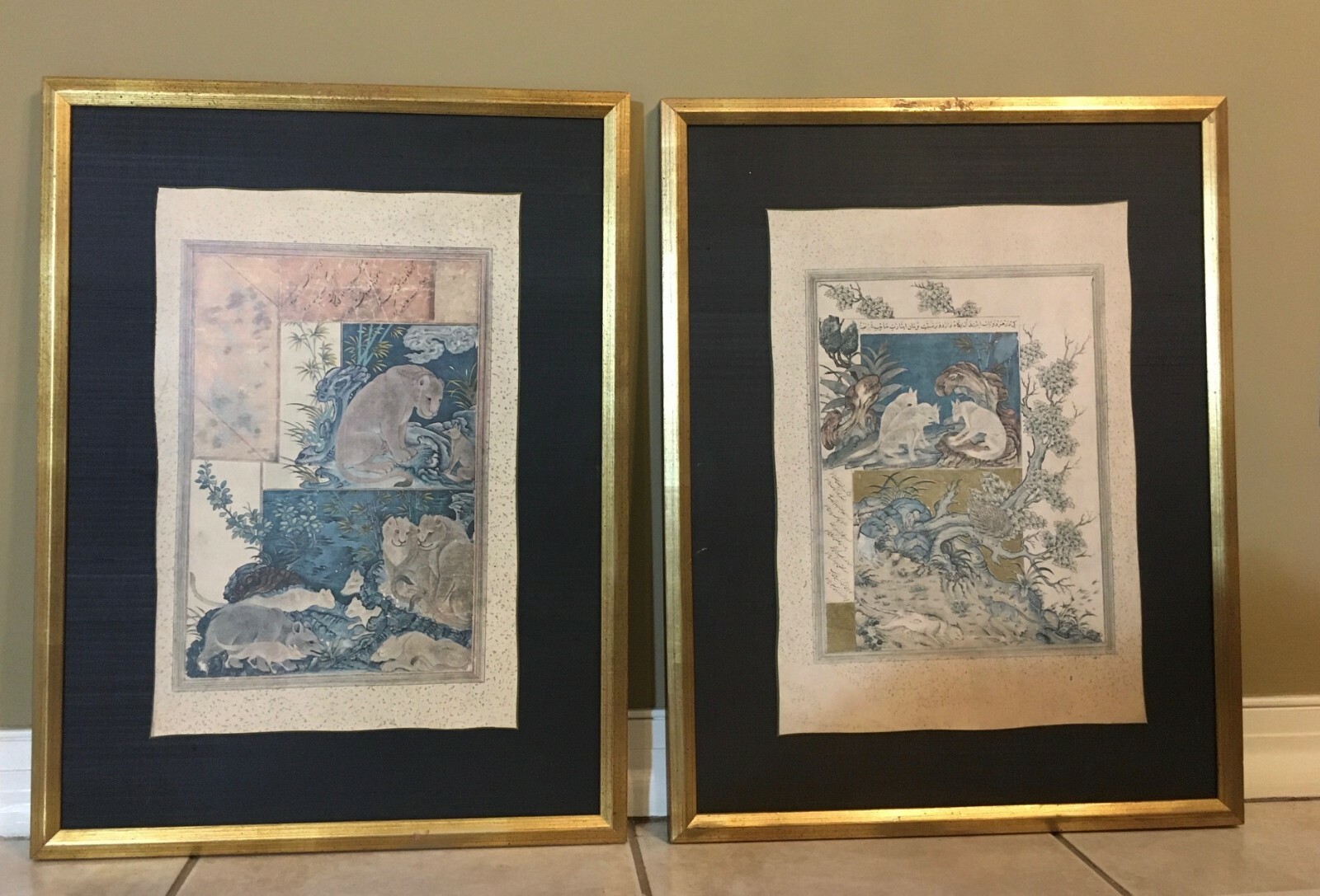 Set of 2 Framed Fine Art Reproductions, New York Graphic Society–UNESCO ...