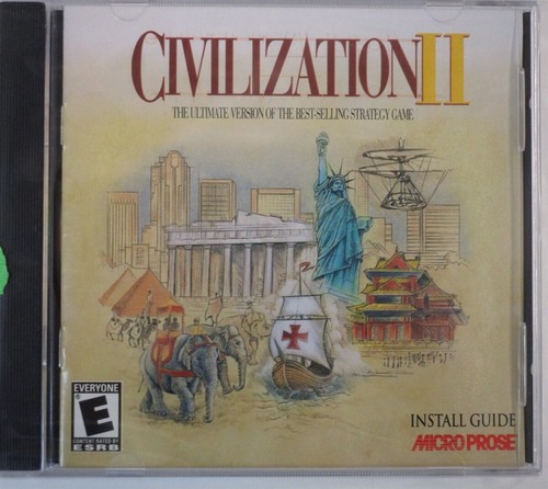 Video Game PC Civilization II with map insert NEW SEALED Jewel no back ...