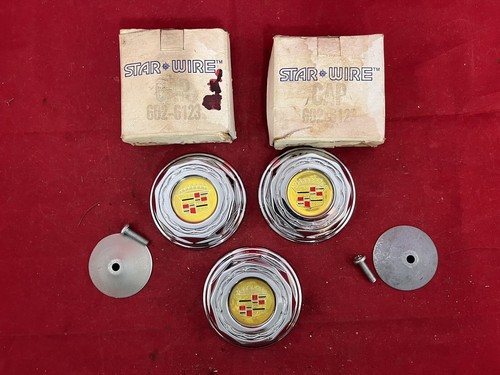 Star Wire Cadillac Center Cap (602-6123) - Lot of 3 - Weld/Cragar ...