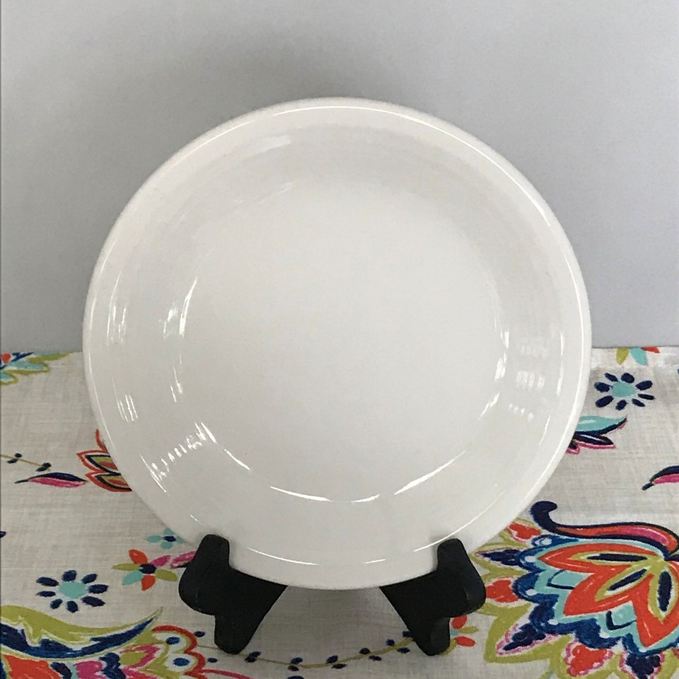 Fiestaware White Salad Plate Fiesta Small Plate | eBay