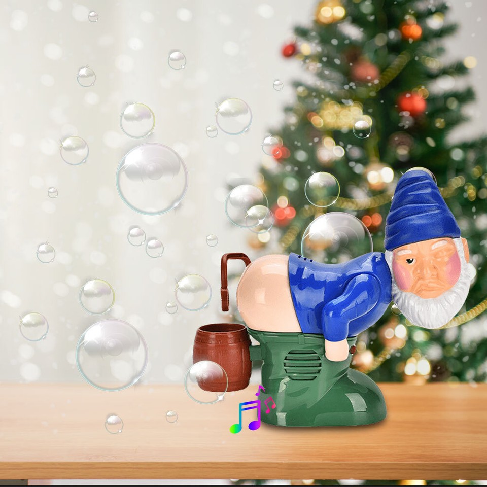 New Santa Claus Fart Bubble Blower Battery Operated Xmas Party Favors ...