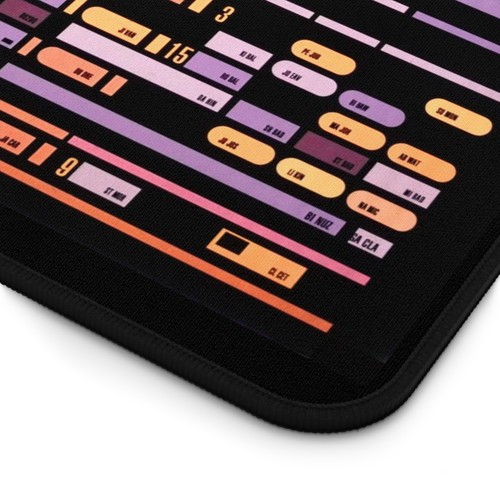 TNG LCARS Desk Mat - This image is from a screen used translight ...