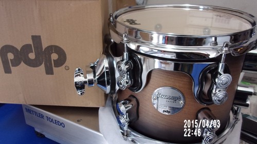 PDP Concept Maple 8" x 7" Tom Rack Drum Lug Laced Arm Mount Satin ...