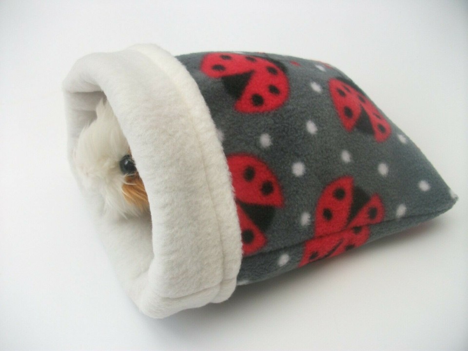 *60 DESIGNS**FLEECE SNUGGLE POUCH GUINEA PIG BED BAG HEDGEHOG CUDDLECUP ...