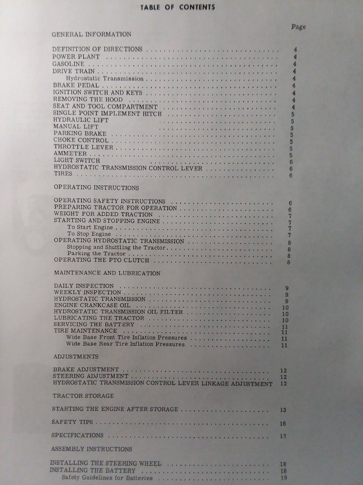 Jacobsen 53275 53300 GT 12 14 Lawn Garden Tractor Owners Manual ...