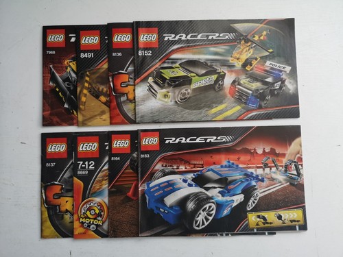 Lego Instructions - Bundle of 8 Racers - 8163, 8164, 8669, 8137, 8152 ...